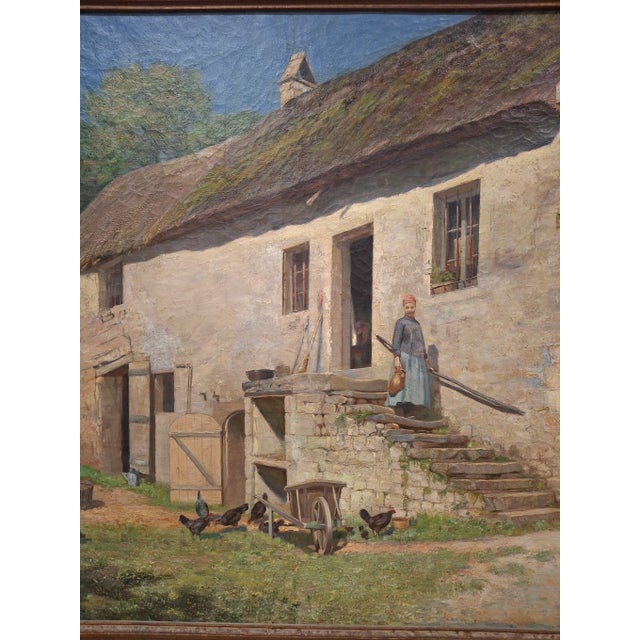 Edwin A. Turner (1854-1899) Large Scale 19th Century European Farm ...