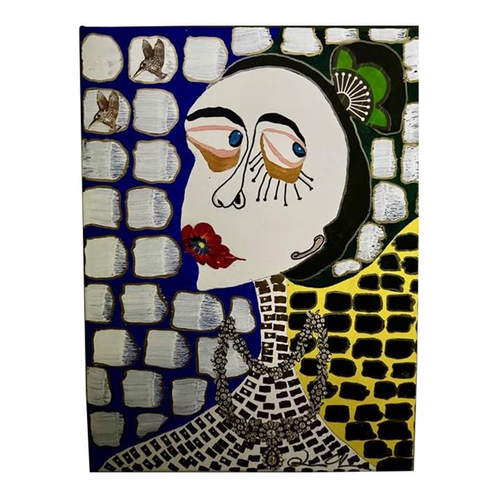 "Santa Maria" an Original Collage Painting by Susan Cohen and Part of a ...