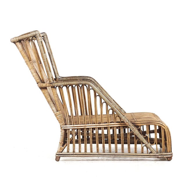 Ficks Reed Style Mid Century Lounge Chair | Chairish