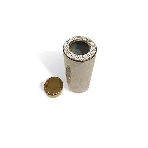 Asian Circle Print Golden Vase-3 Pieces a Set | Chairish