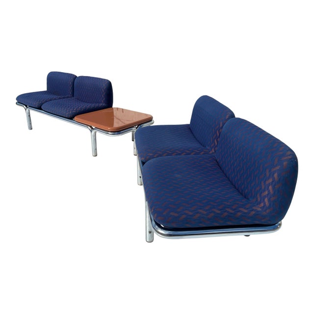 Chrome Tubular Sofa Set by Brian Kane for Metropolitan | Chairish