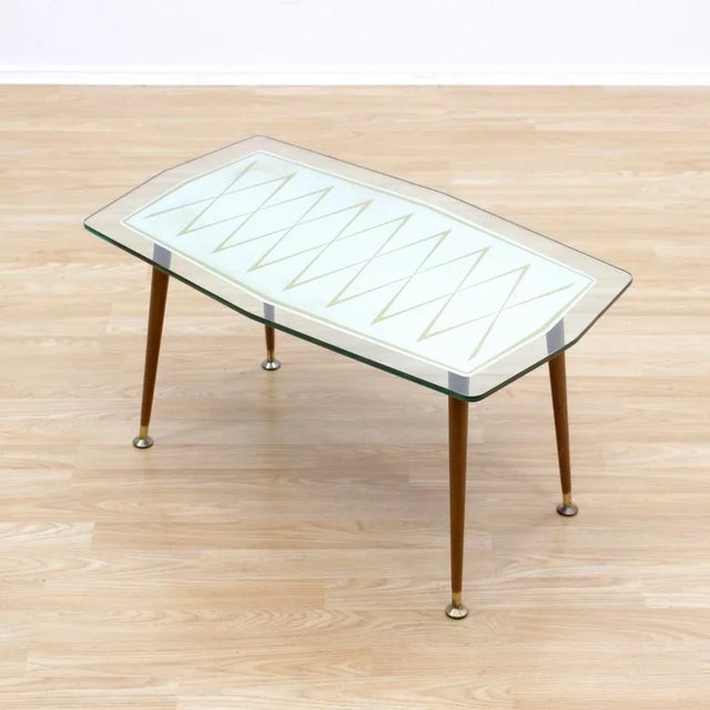 Vintage 1960s Mirrored Atomic Coffee Table | Chairish