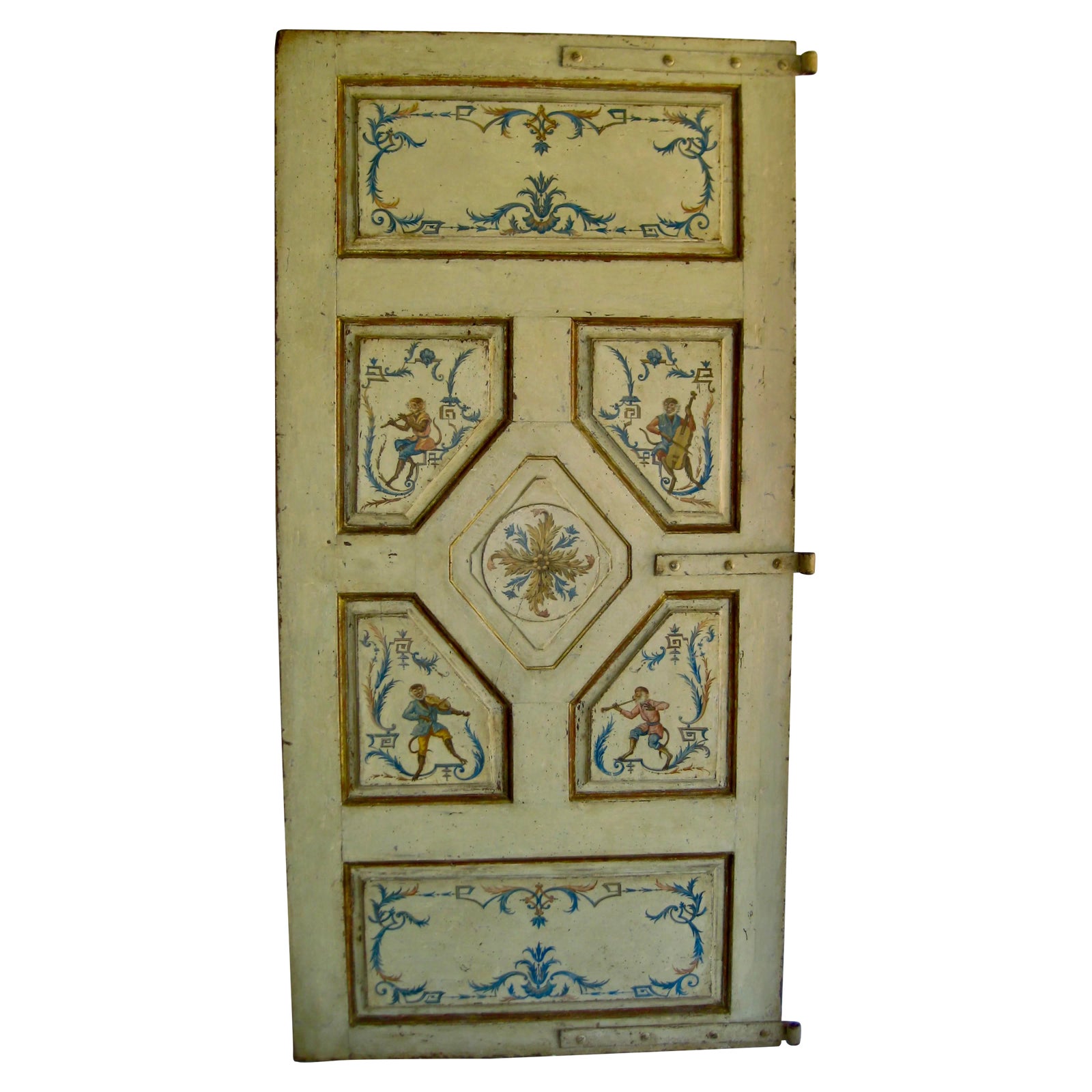 Antique Monkey Singerie Style Decorative Door, Circa 1700s | Chairish