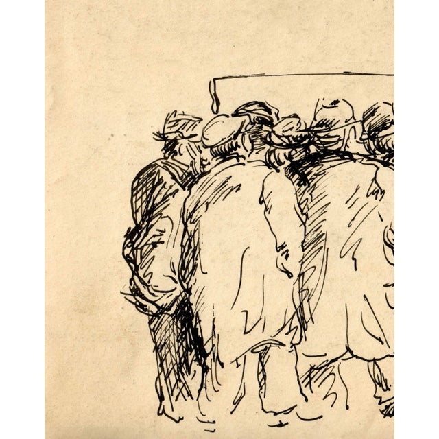 Milnes Levick Original Pen & Ink C.1920 | Chairish