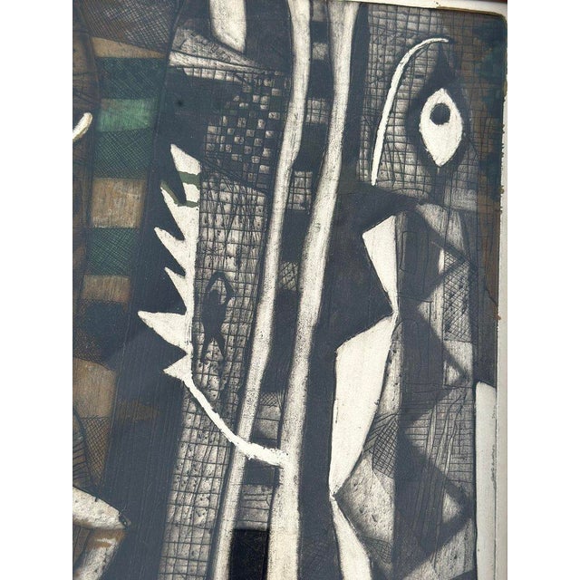 Vintage Mid-Century "El Dia De Los Muertos" Color Intaglio by Harry ...