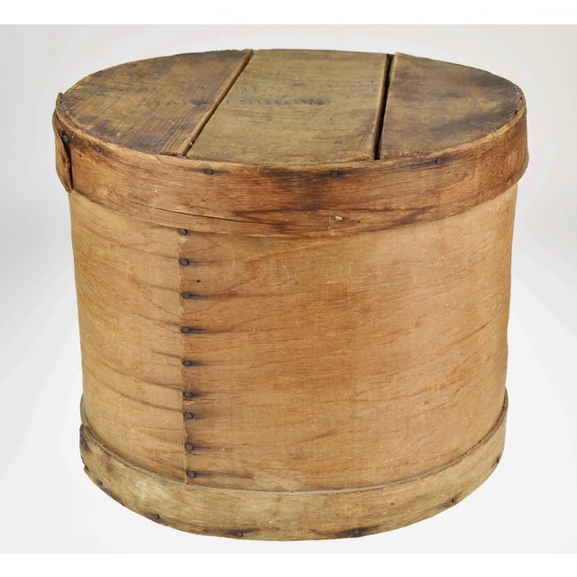 Antique 1883 Jr. Stables Co. Large Scale Wood Shaker Box | Chairish