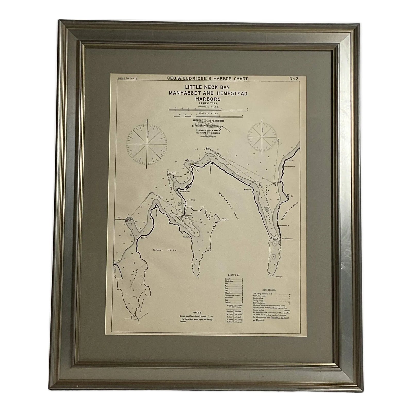 Mariners charts of Massachusett Long Island by George Eldridge 1901 ...