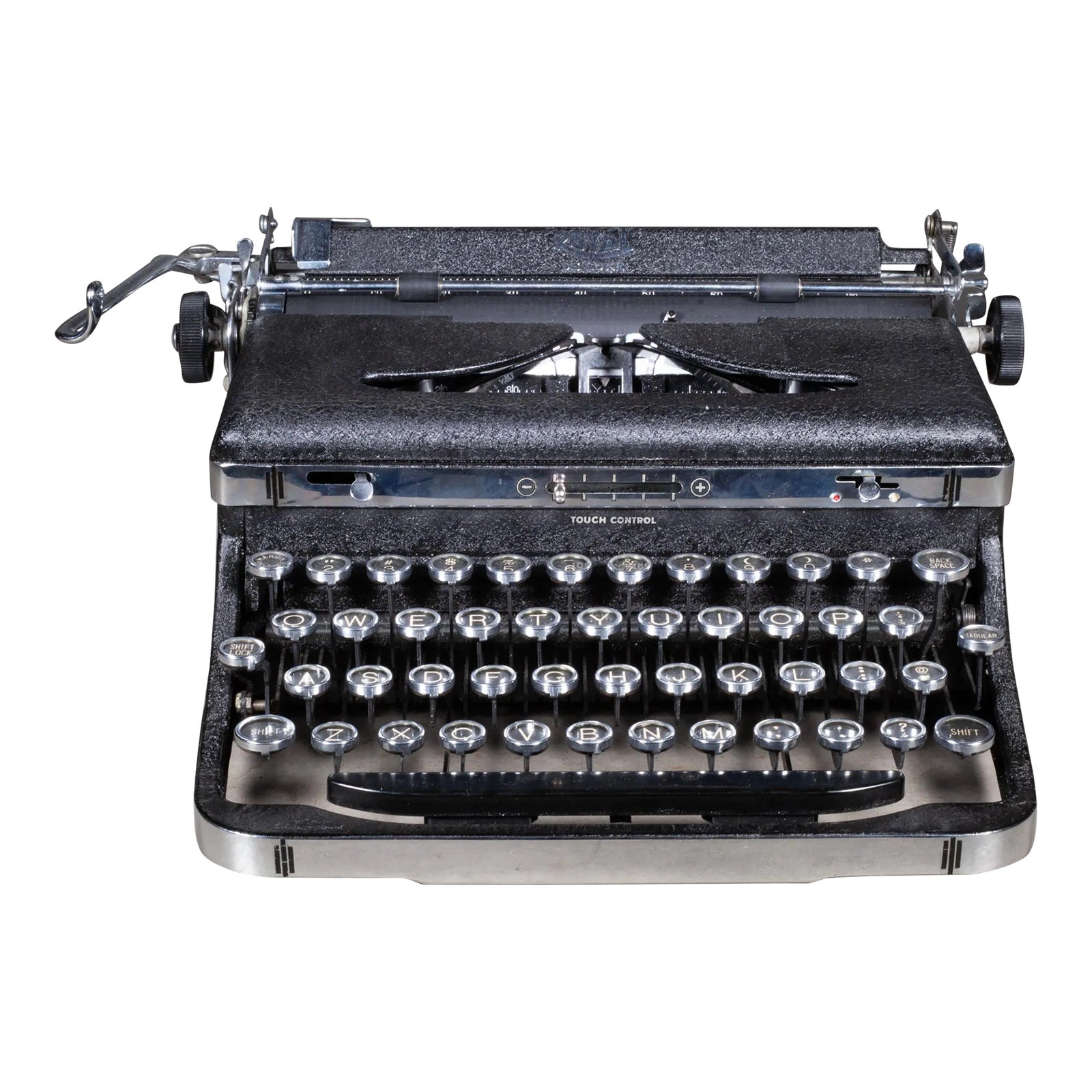 Antique Art Deco Royal De Luxe Portable Typewriter C.1935 | Chairish