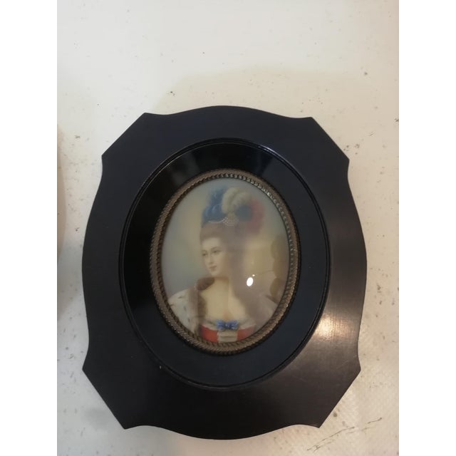 Ebonized Wood and Curved Glass Frames, 1940s, Set of 2 | Chairish