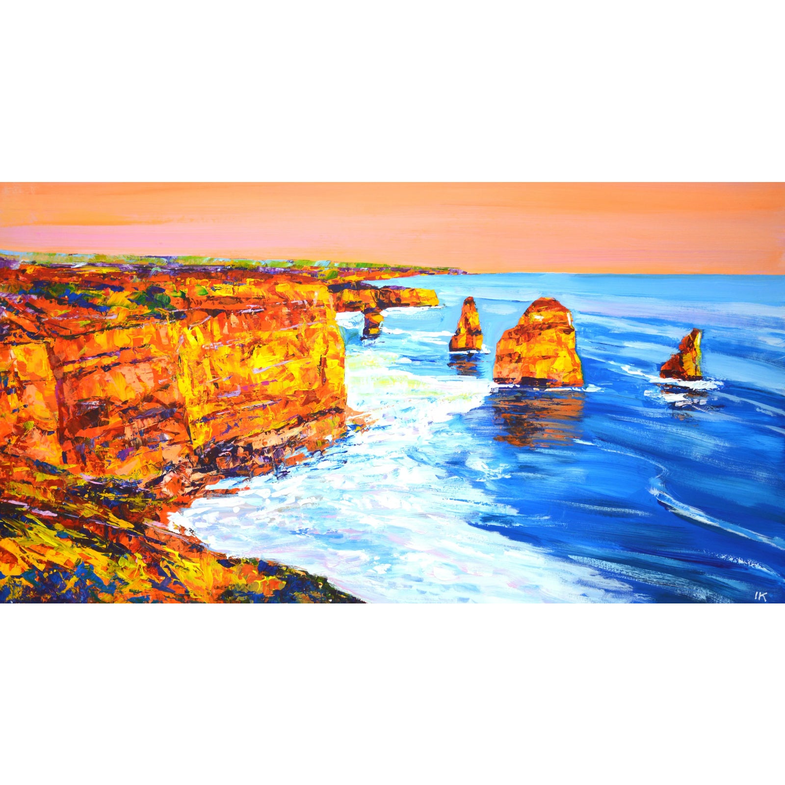 Landscape of Australia. Original Contemporary Painting | Chairish