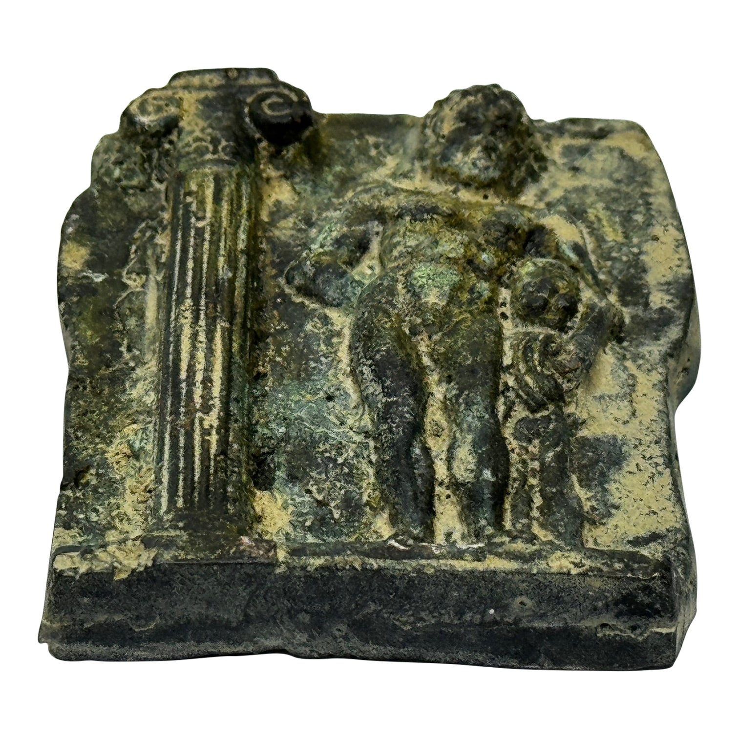 Antique Historic Classical Mythology Roman Bronze Plaque Mount ...