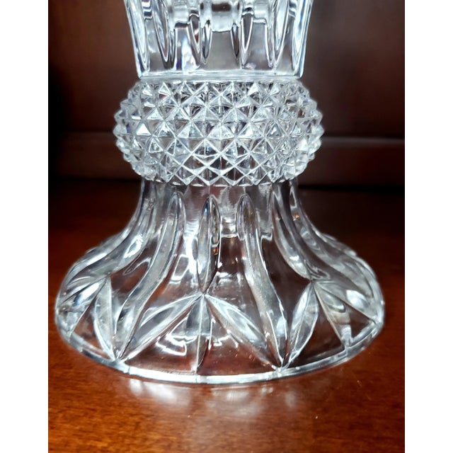 Late 20th-Century Godinger Shannon Lead Crystal Vase | Chairish