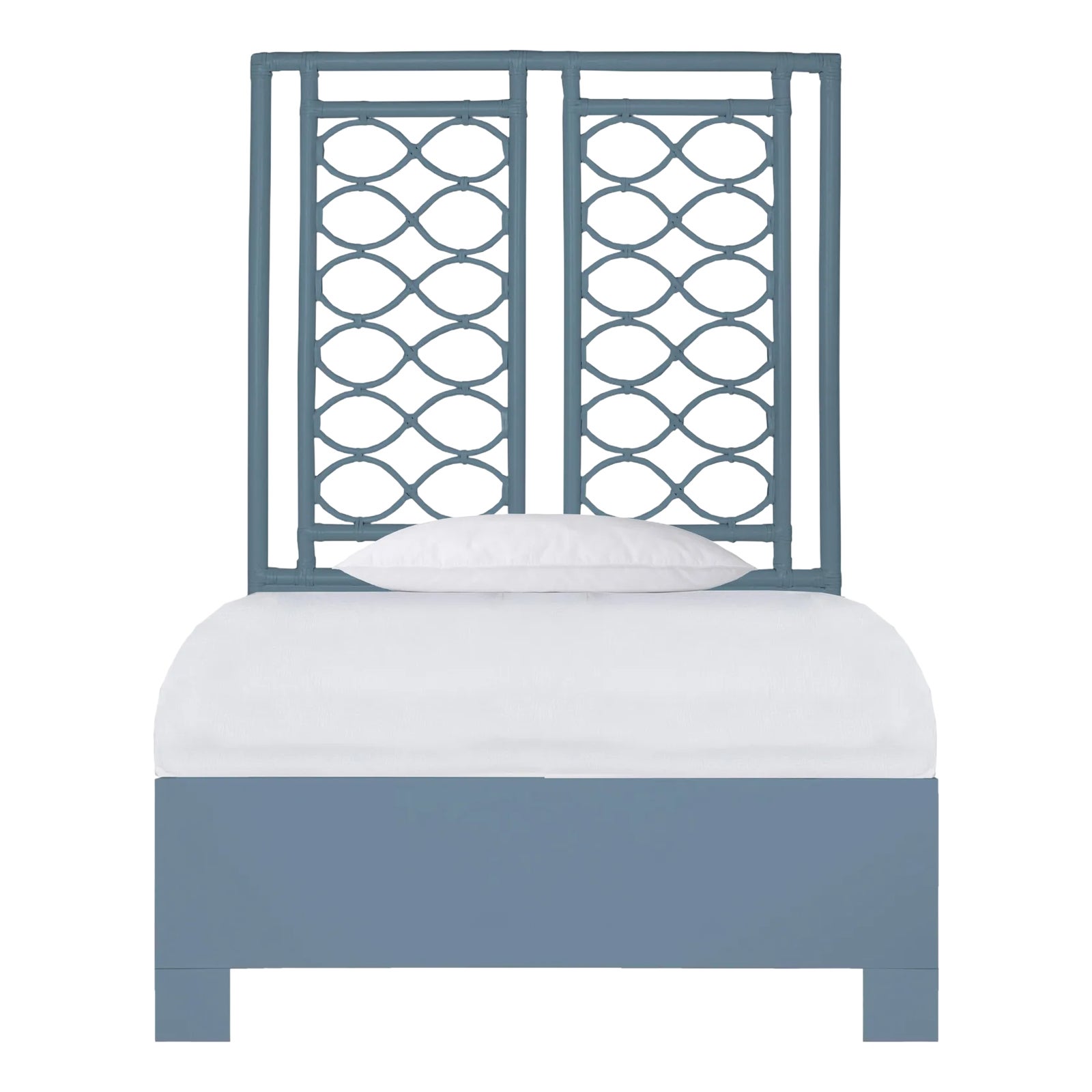 Infinity Standard Bed Twin Extra Long, Regatta Blue | Chairish