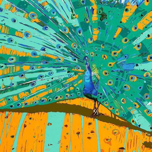 Rafal Gadowski, Peacocks 35, 2025, Oil on Canvas | Chairish