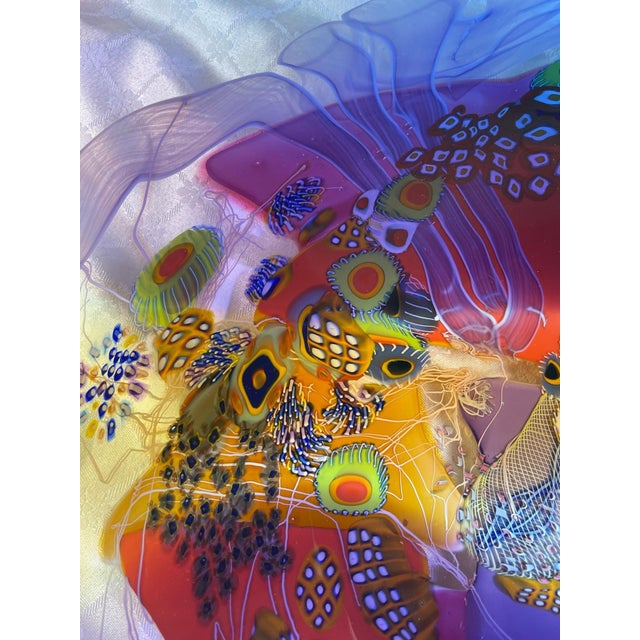 "Lava and Purple Platter" by American Studio Glass Artist Wes Hunting ...