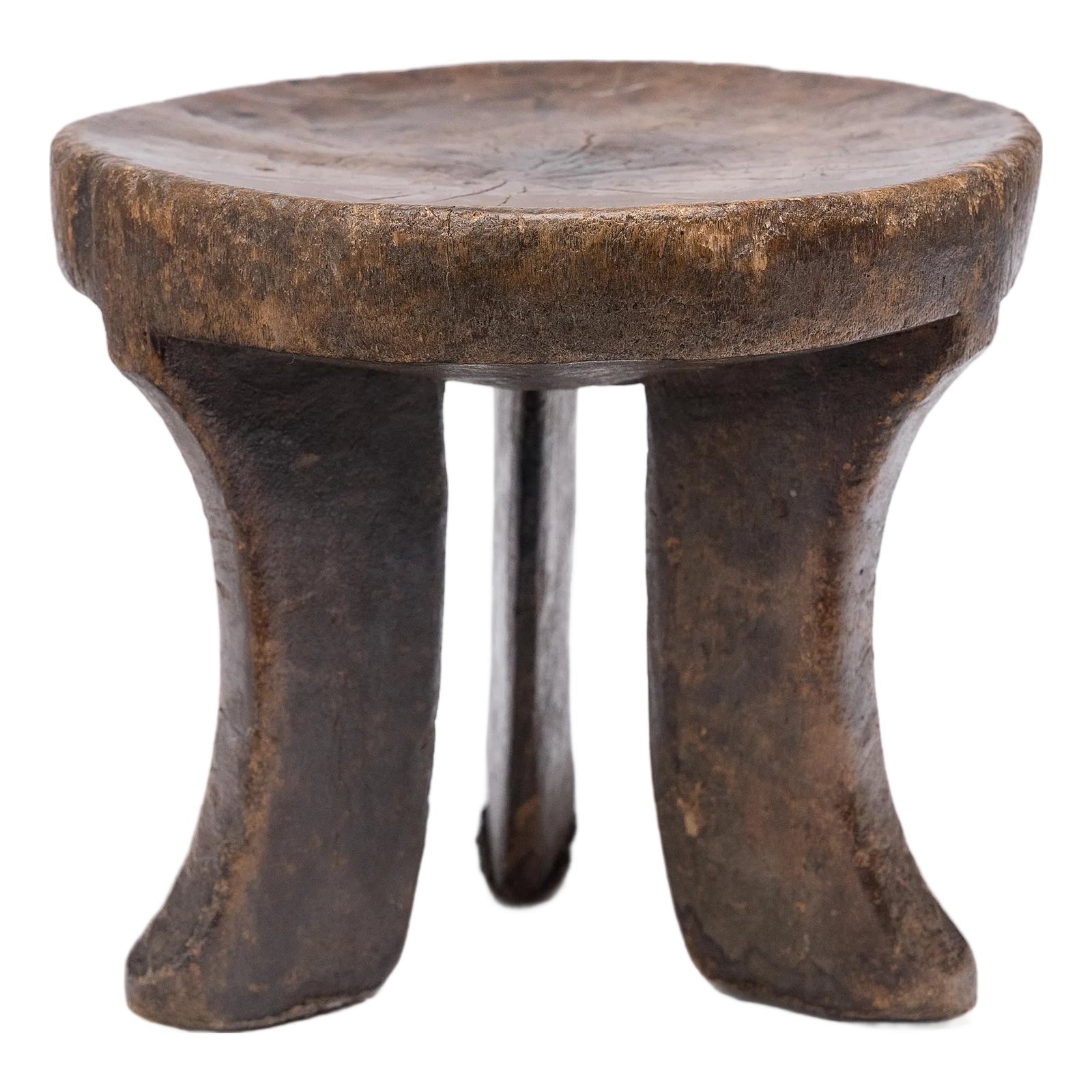 Ethiopian Oromo Tri-Leg Stool, C. 1900 | Chairish