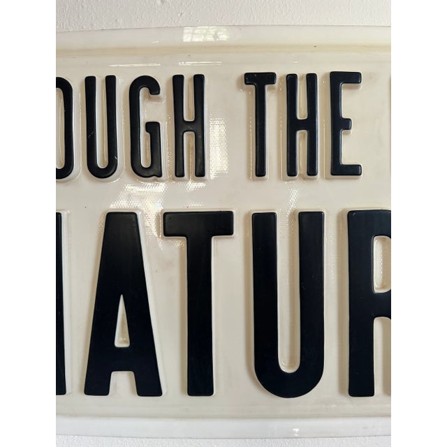 Mid-Century Largescale Fiberglass Sign From Movie Set | Chairish