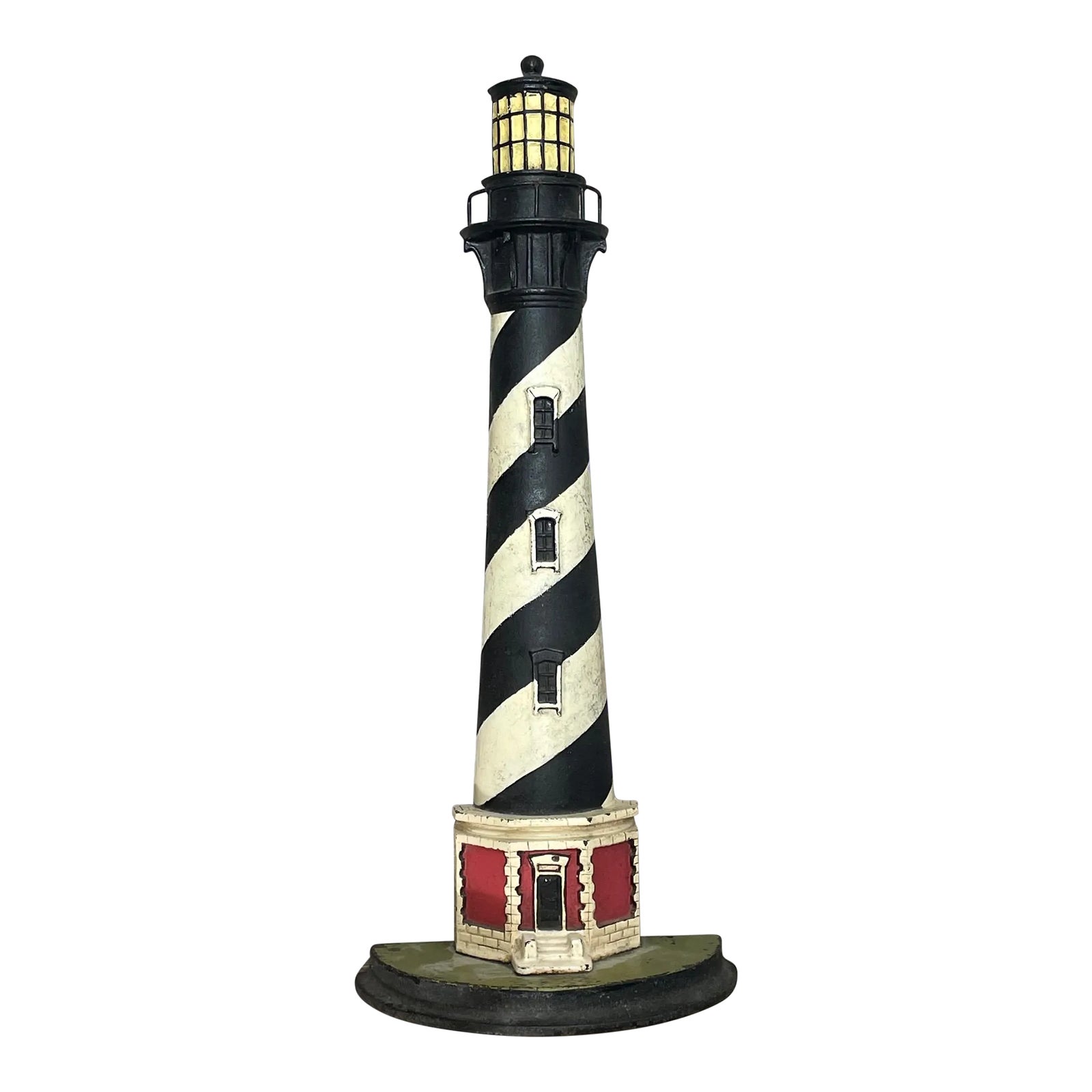 Early 20th Century American Lighthouse Door Stop | Chairish