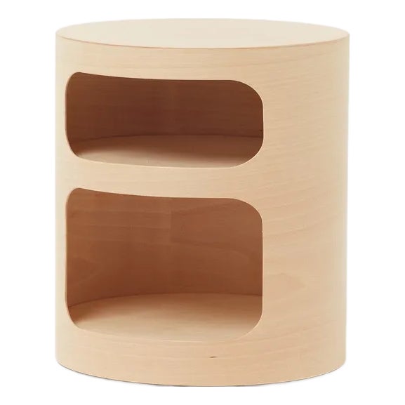 Round Storage Table on Wheels by Villahomecollection | Chairish