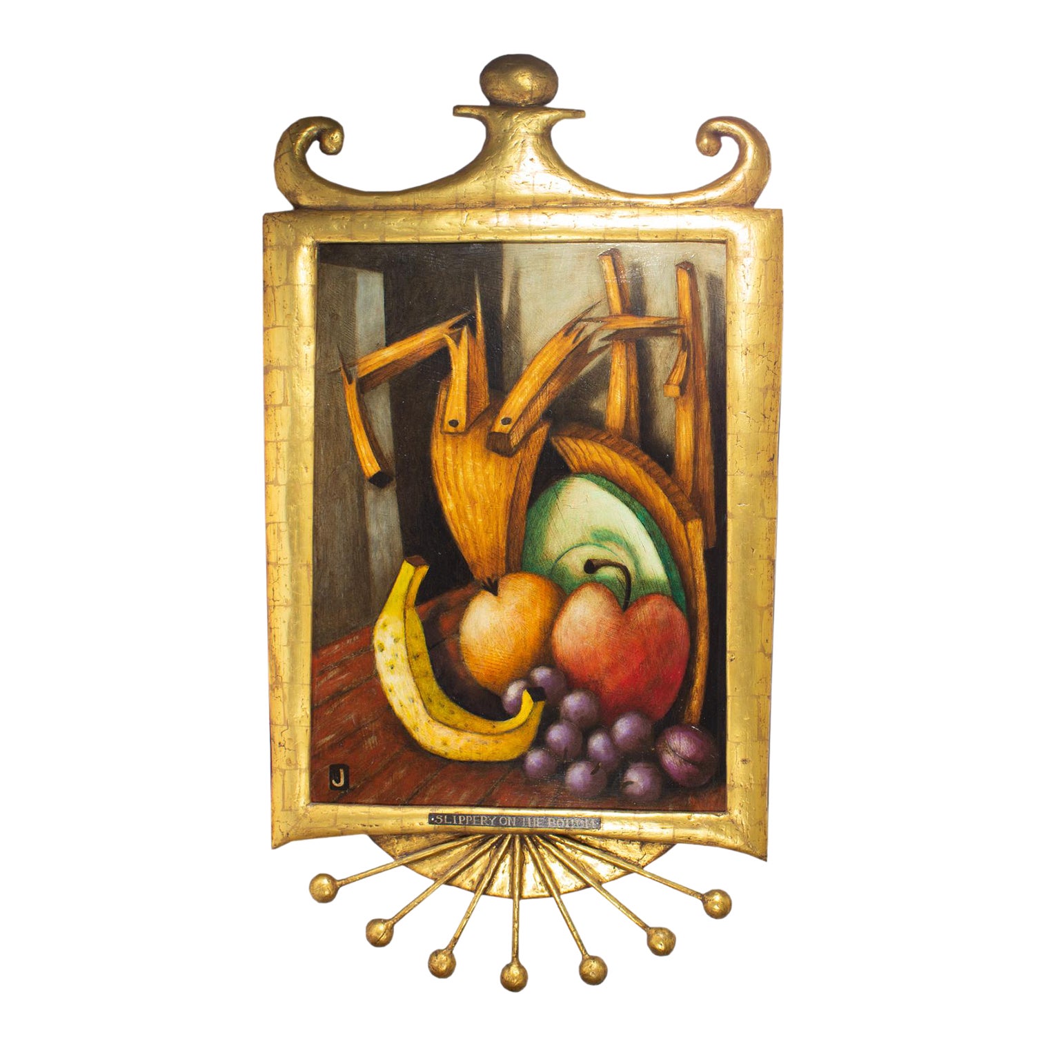 “Slippery on the Bottom” Oil on Board Still Life Painting by Jeff ...