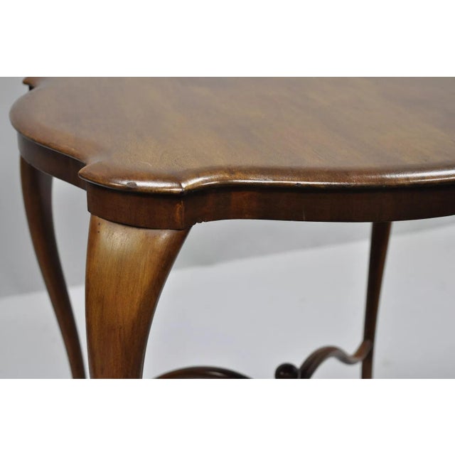 Antique Art Nouveau Victorian Mahogany Turtle Top Cabriole Leg Side ...