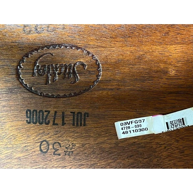 Stickley Furniture Federal Style Mahogany Inlaid Console Table. | Chairish