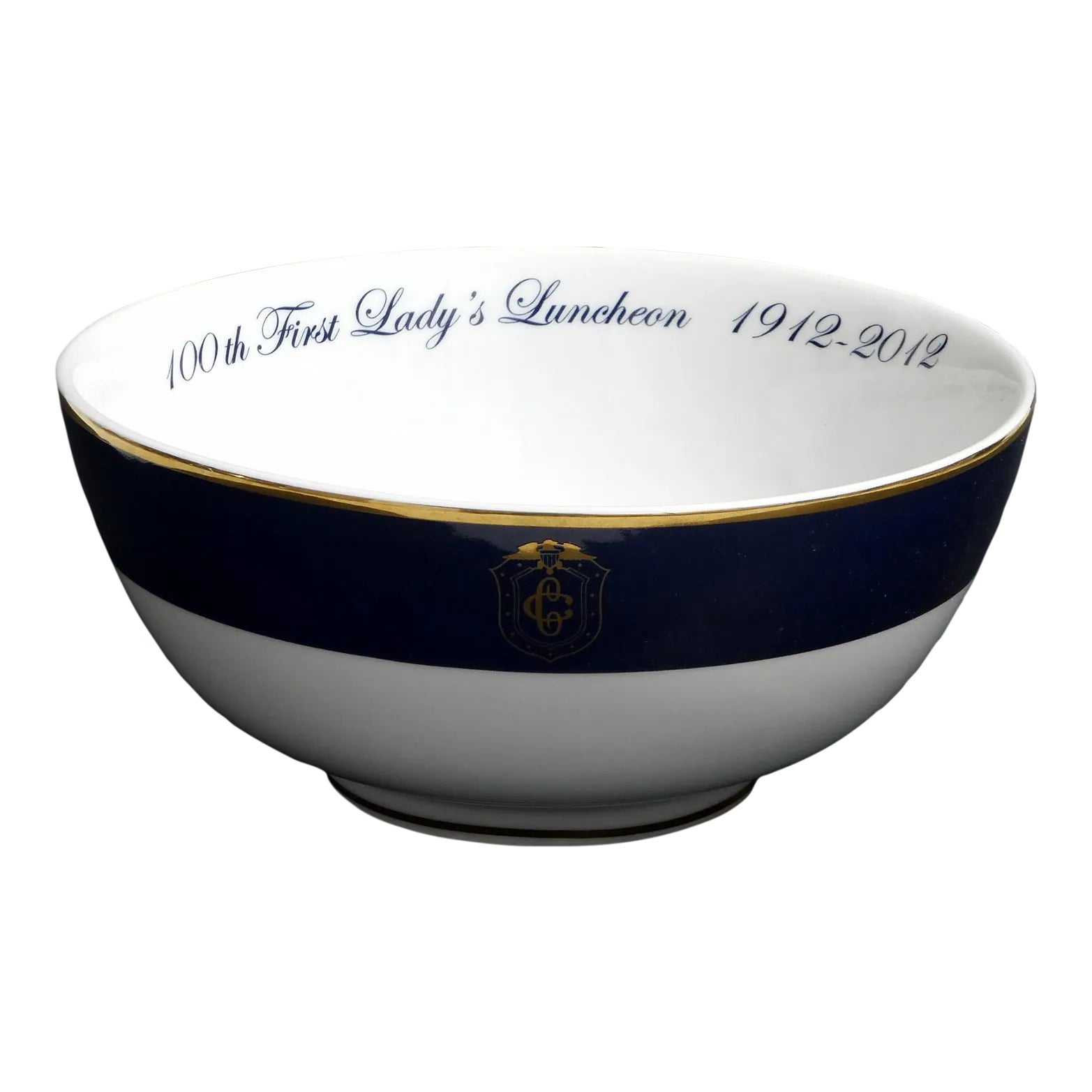 The 100th Congressional Club First Lady's Luncheon Fine Porcelain Bowl ...