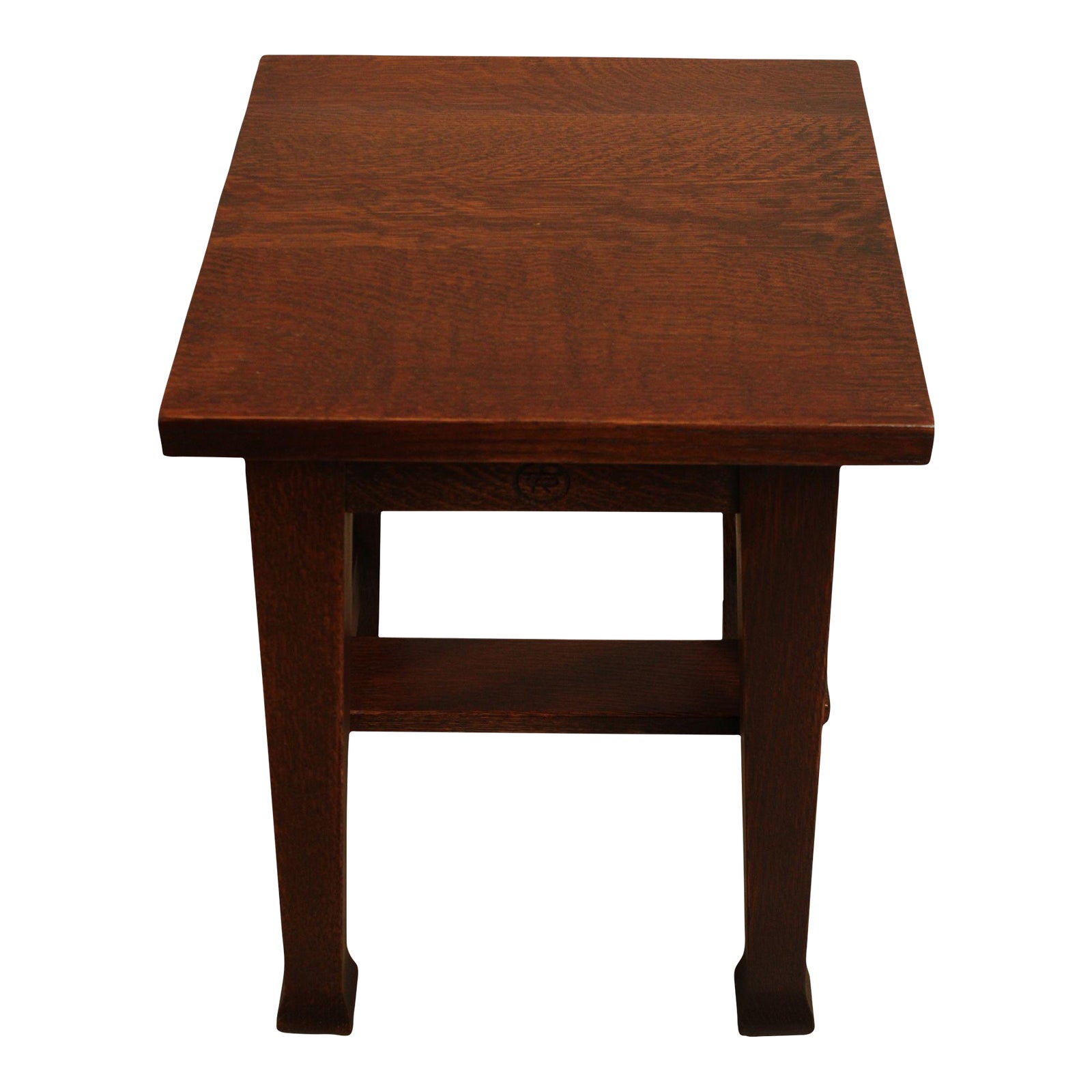 Stickley Mission Collection Oak Roycroft Tabouret Table | Chairish