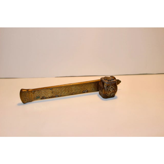1970s Middle Eastern Brass Inkwell | Chairish