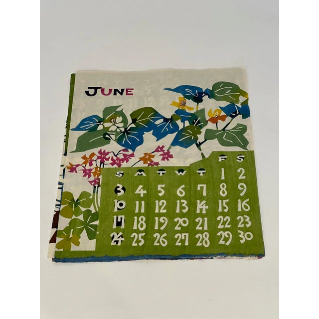 Set of 12 Katazome Mingei Original Prints by Takeshi Nishijima for ...