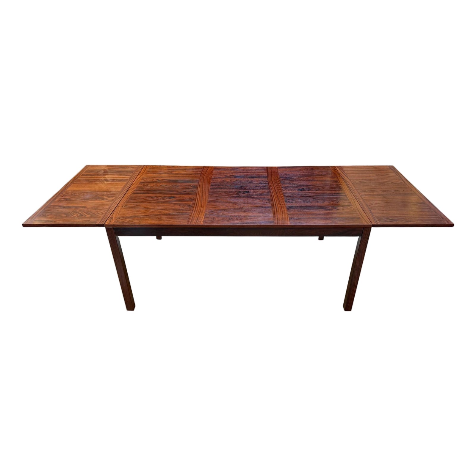1970s Danish Modern Rosewood Dropleaf Dining Table by Vejle Stole Og ...