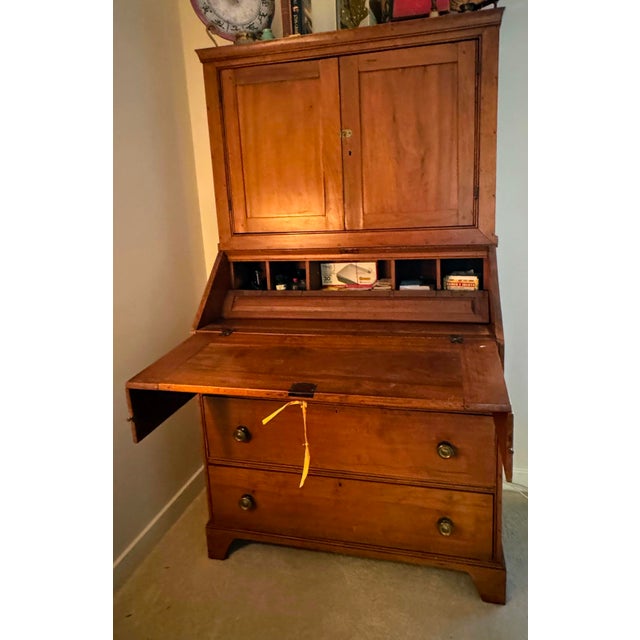 Mid 18th Century Zoar Walnut Secretary Desk | Chairish