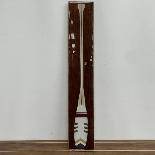 Vinyl Paddle on Wood Board With Decorative Border | Chairish