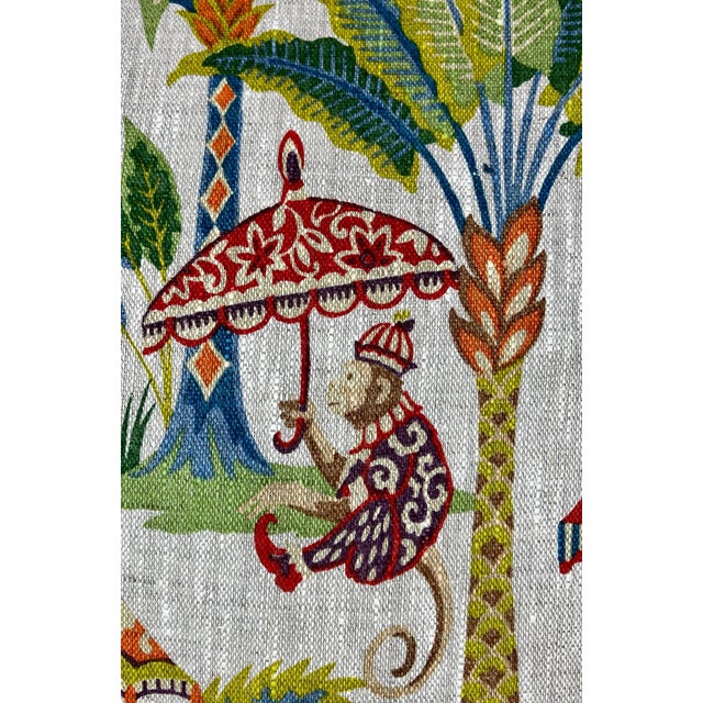 20" Square Decorative Throw Pillow With an Exotic Print of Whimsical ...