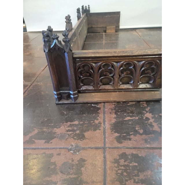 Antique Gothic Medieval Architectural Railing Cornice Trim Piece Oak ...