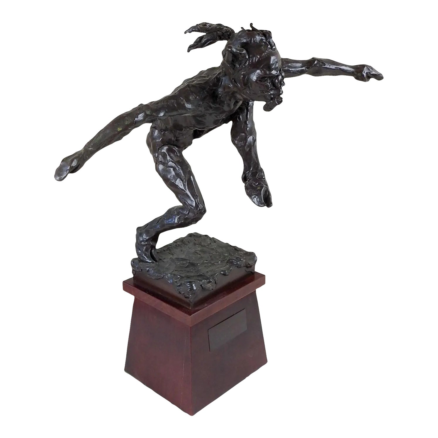 Vintage Mythical Dancing Creature Bronze Sculpture | Chairish