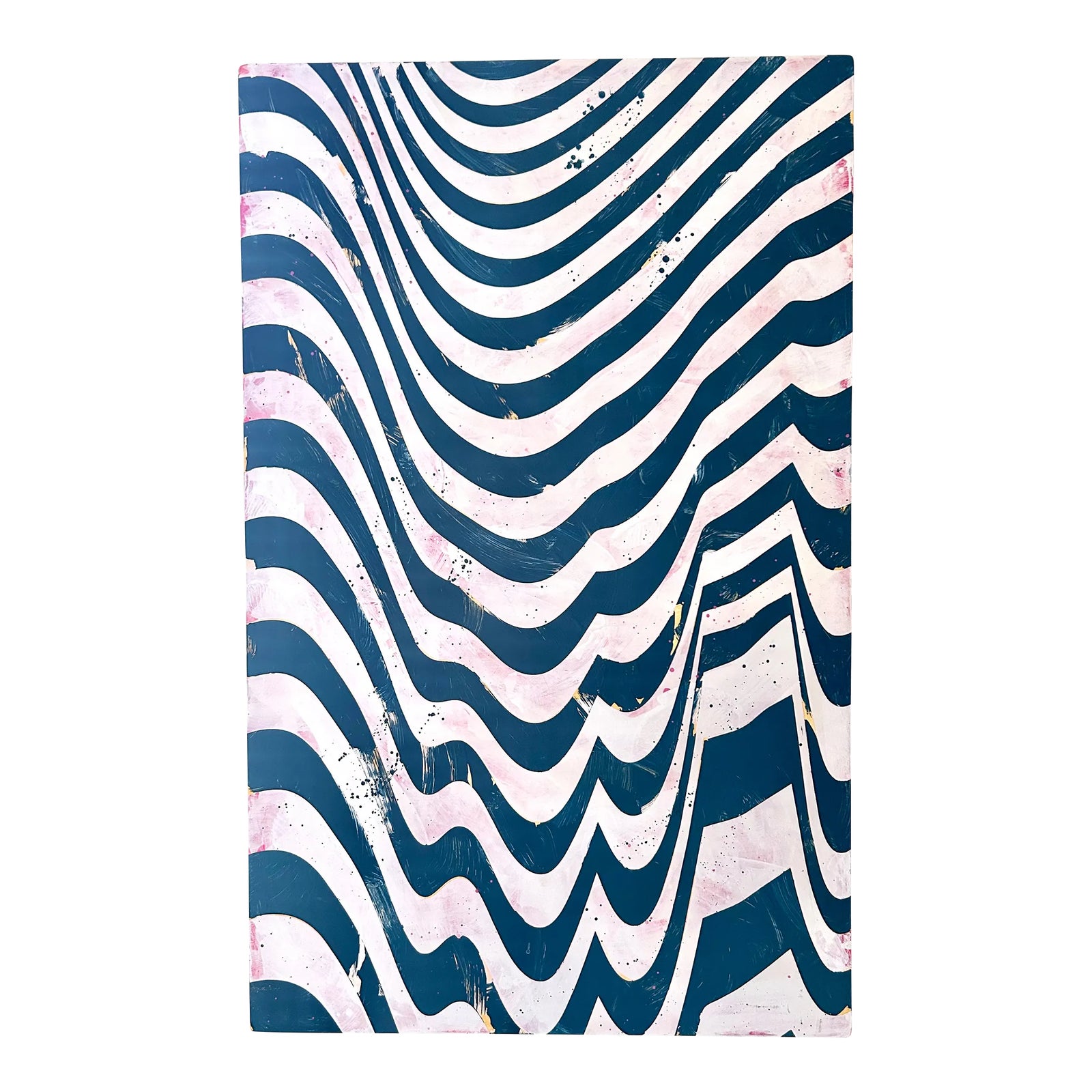 Abstract "Auditory Frequency Distortion" Series Painting by Daniel ...