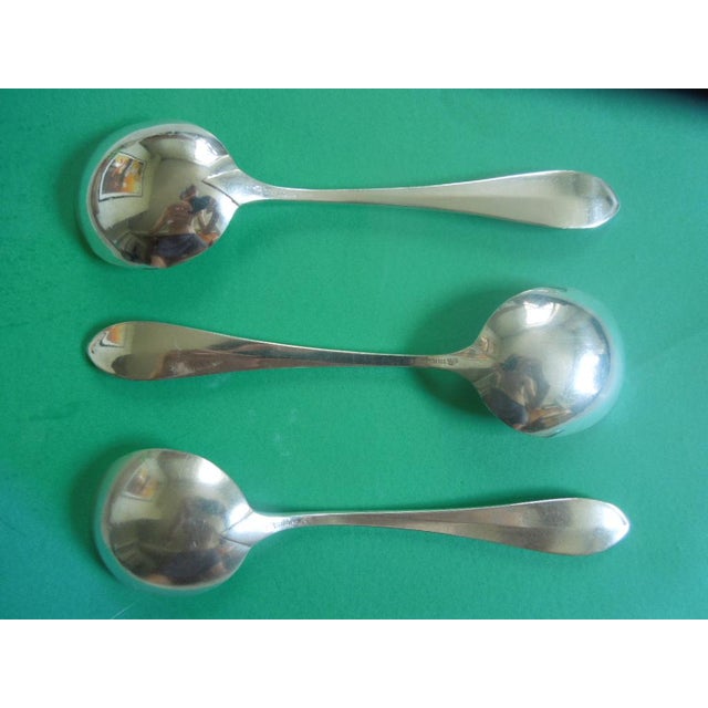1907 Sterling Silver Large Gumbo Soup Spoons - Monogrammed- Set of 3 ...