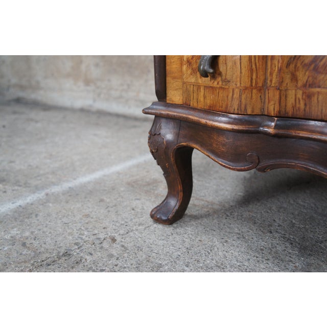 Late 19th Century Antique Italian Venetian Olive Burl Serpentine ...