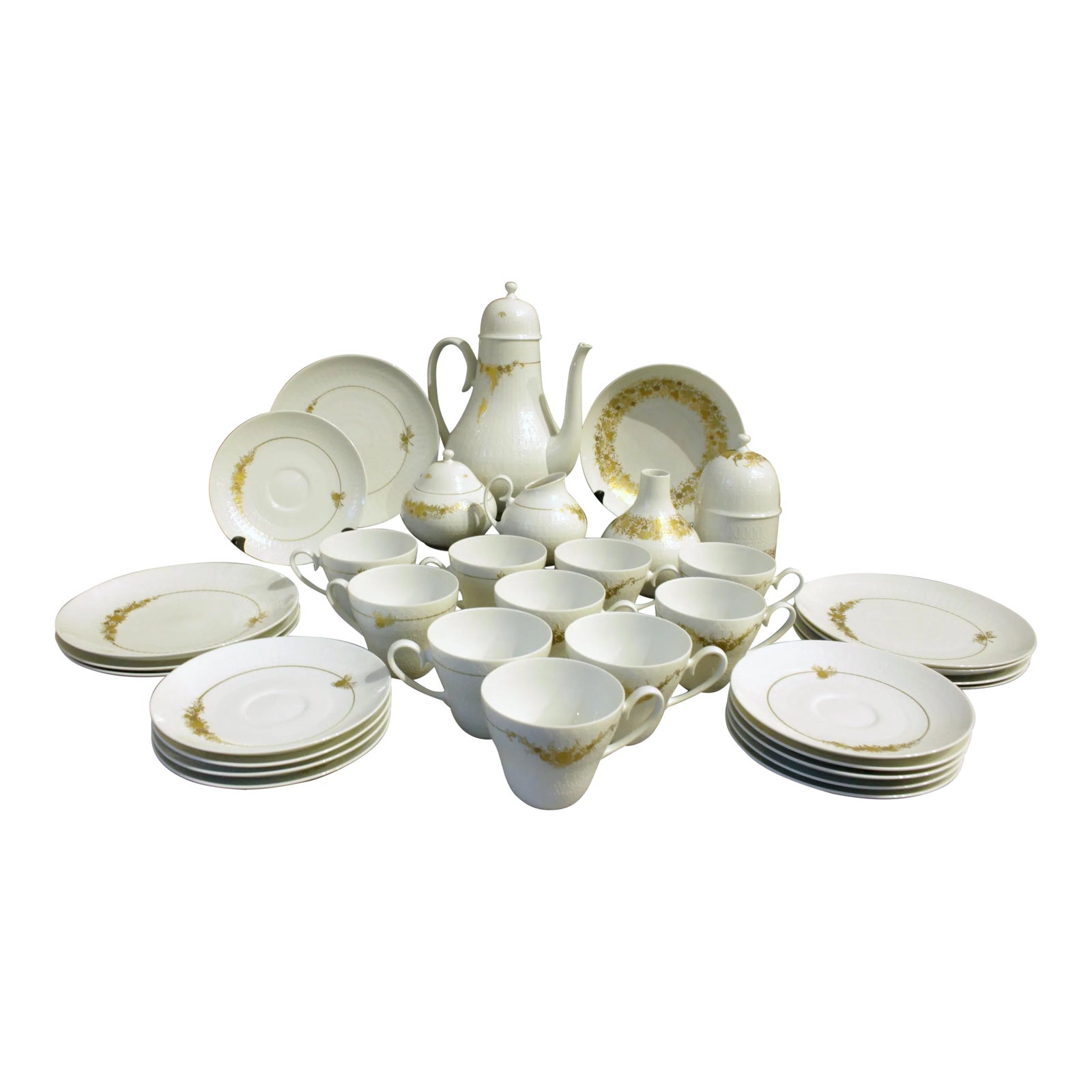 1970s Rosenthal Studio-Linie Dessert Service C.1970 - Set of 34 | Chairish