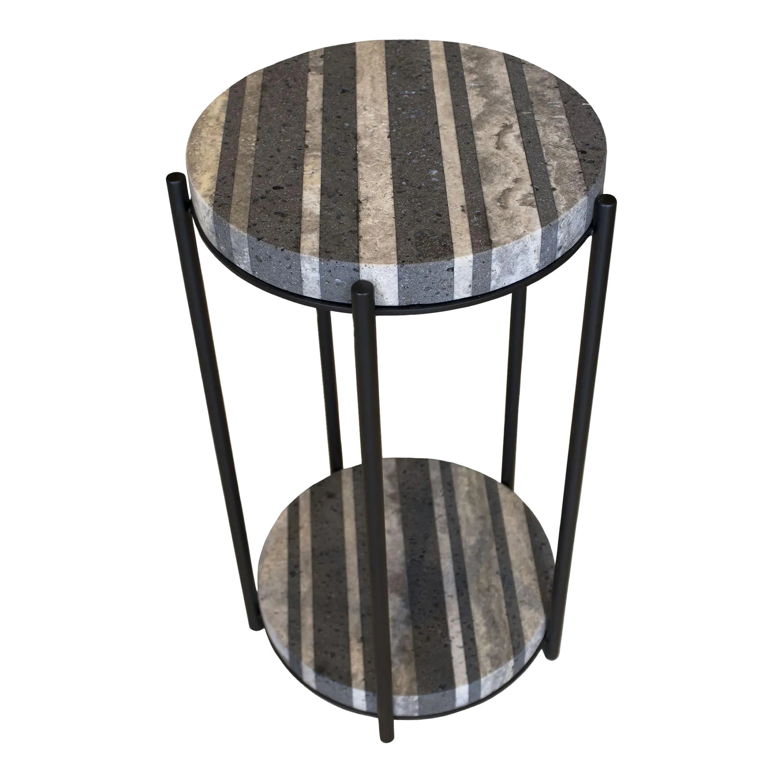 Uttermost Stripe Accent Table | Chairish