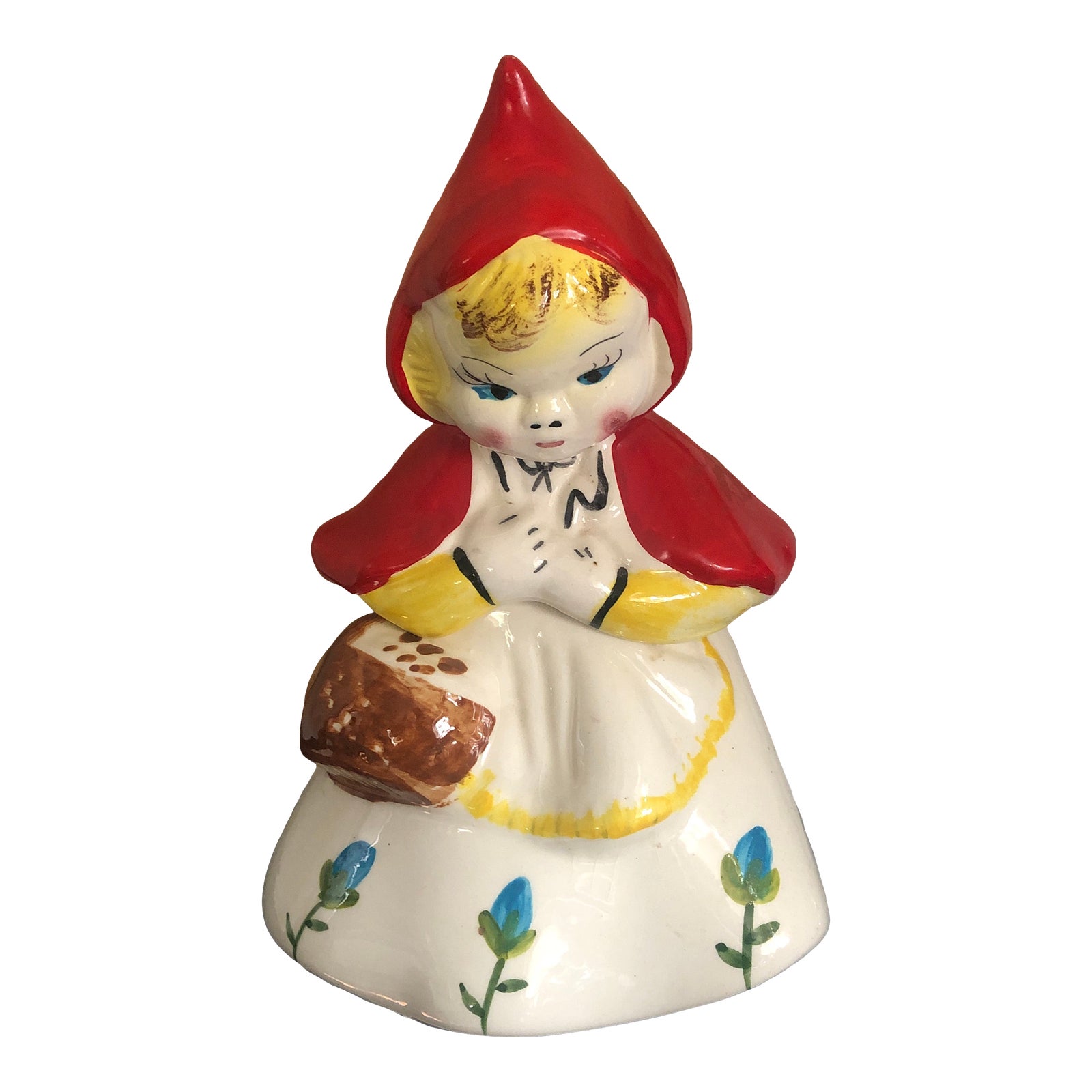 1960s Red Riding Hood Figurine Storage Jar | Chairish