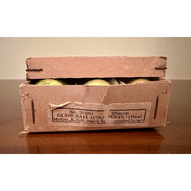 Set of 14 Vintage Small Mercury Glass Ornaments in Original Box | Chairish