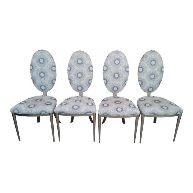 2000s Design Institute of America Modern Steel Dining Chairs- Set of 4 ...