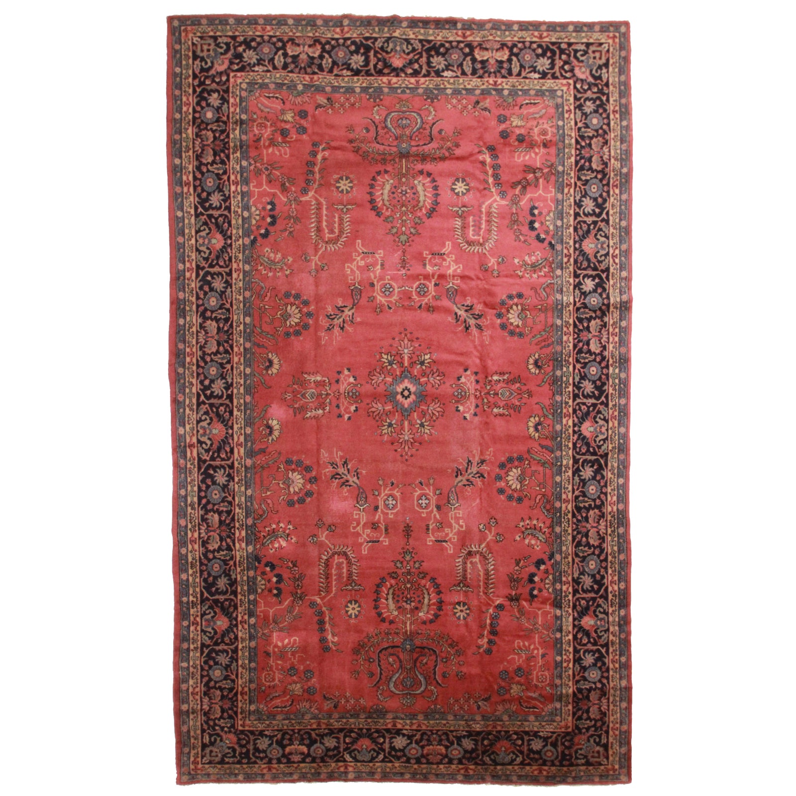 Antique Hand Knotted Wool Turkish Sparta Rug - 9′ × 15′ | Chairish