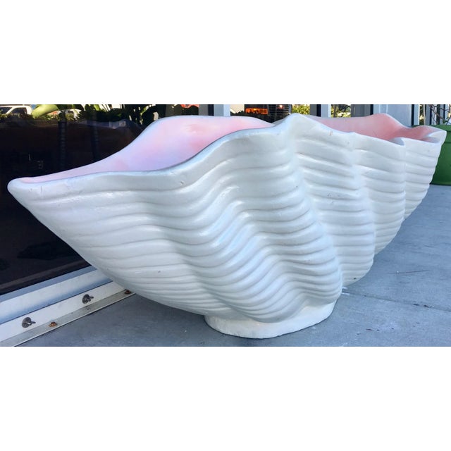 XL Fiberglass Seashell | Chairish