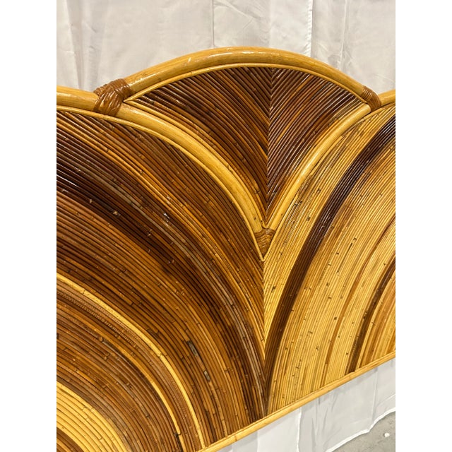 20th Century Pencil Reed King Headboard | Chairish