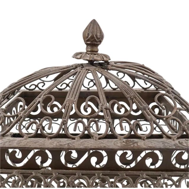 Vintage Scrolling Iron Casket | Chairish