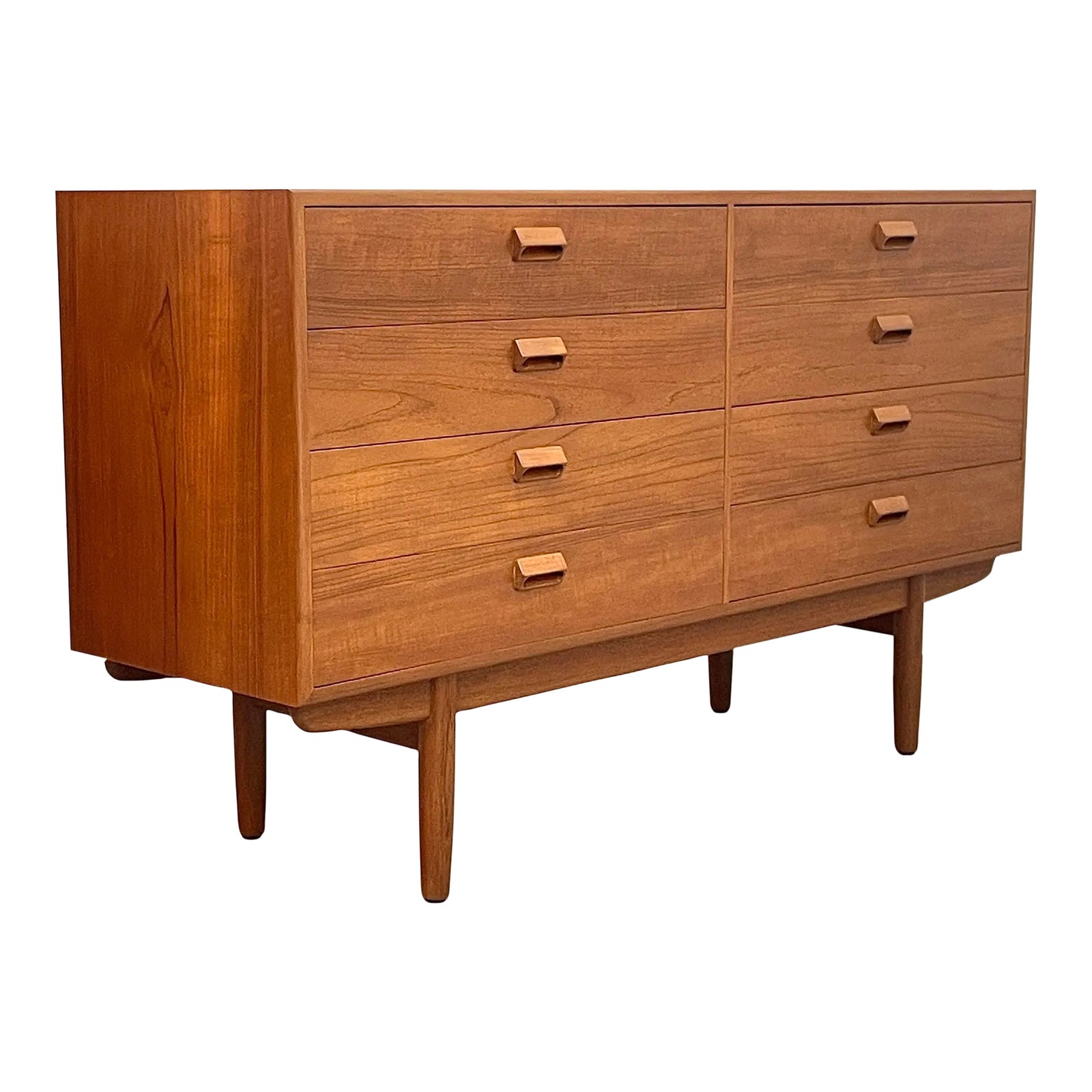 Danish Mid Century Modern Teak Chest of Drawers | Chairish