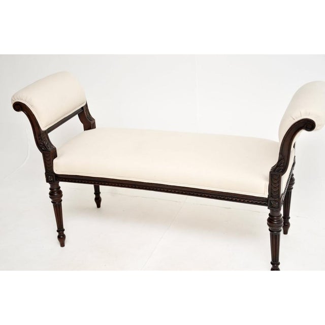 Antique Victorian Carved Bench or Stool attributed to Waring and ...